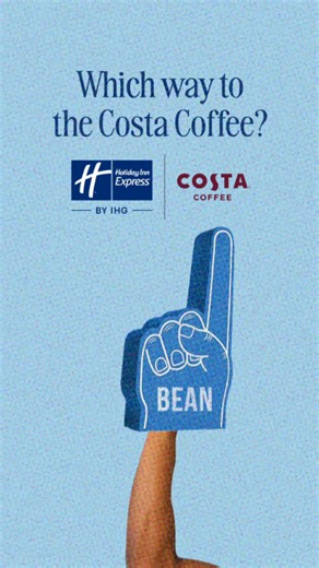 11K views · 42 reactions | This way to always hot, always fresh bean-to-cup Costa Coffee now brewed at Holiday Inn Express - that's what we call a morning victory! *Offerings vary by region. | Holiday Inn Express | Facebook