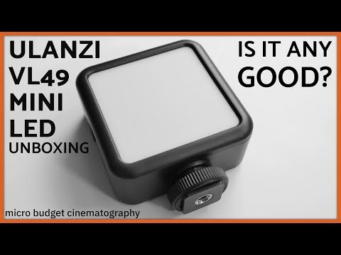 Unboxing Ulanzi VL49 LED Mini Light & Brightness Tests