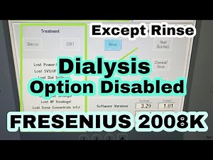 Fresenius 2008K Start Screen Dialysis Option Disabled | Mr Biomedical