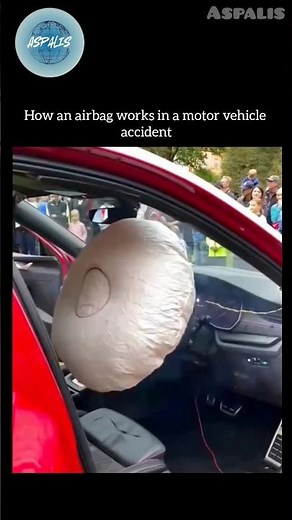 Airbag EXPLOSION in Slow Motion | The Science Behind Life-Saving Tech #automobile #shorts