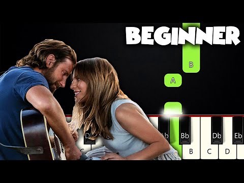 Shallow (A Star Is Born) - Lady Gaga | BEGINNER PIANO TUTORIAL + SHEET MUSIC by Betacustic