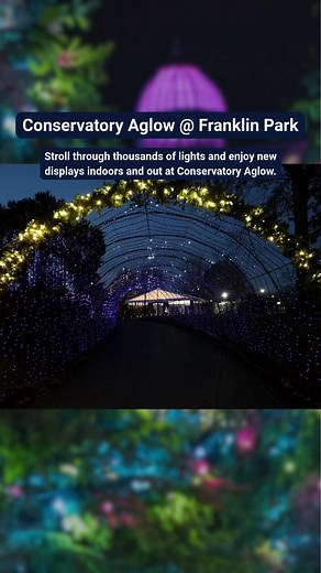 37K views · 15 shares | Stroll through dazzling displays, play winter games, and see the Conservatory in a whole new light from November 22-January 4, 2026. Buy your tickets now to explore the magic! ✨ | Franklin Park Conservatory | Facebook