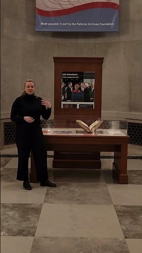 Featured Document Display: 20th Amendment: A New Inauguration Day