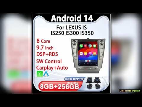 For Tesla Style 97 inch Car Stereo Car Radio Android For LEXUS IS IS250 IS300 IS350 GPS Navigation