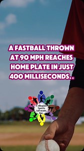 Did you know a fastball thrown at 90 mph reaches home plate in just...
