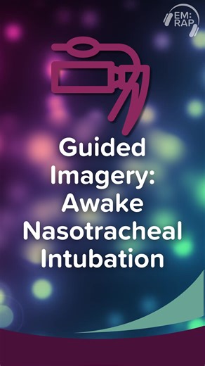 Join Dr. Jessica Mason for a focused, step-by-step mental walkthrough of awake nasotracheal intubation. This immersive guided imagery helps you visualize, breathe, and mentally rehearse the procedure, from airway preparation to successful tube placement, so you can mentally rehearse each step and approach the procedure with confidence. #GuidedImagery #Procedure #EM #EMRAP #EmergencyMedicine #Intubation | EM:RAP