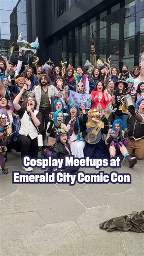 Emerald City Comic Con on Instagram: "Fandom doesn’t stop at what you love. It lives in who you meet. 💚 From first hellos to long-running group chats, these meetups are where strangers turn into con friends and con friends turn into community. Shoutout to @canyon.cos, @suzyqt4u, @technicolorfool, @peypocalypse_plays, & @redhoodoutlaw for making space to show up, hang out, and belong. Learn more: ECCC26.com/Meetups"