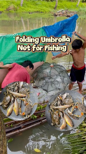 Folding Umbrella net for fishing! Click the link below for orders! https://s.shopee.ph/5L4lhJIHRr #fishing #foldingnet #foldingumbrella #fyp | Ulitawong Pobre