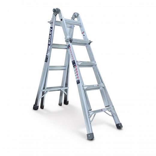 Bailey FS13644 2.3/4.5m 135kg AL BXS20 MKII Multi-Purpose Extendable Stepladder - BAILEY "BONANZA" SALE | Vetner Pty Ltd