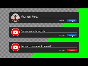 3 Comment animations with your logo and text | Dark Style