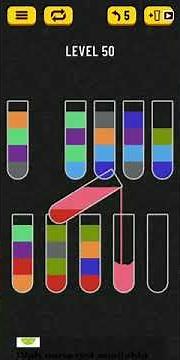 Water sort Puzzle | Level 50 | Gameplay Walkthrough