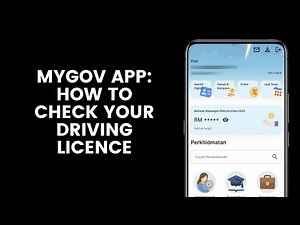 How to Check Your Driving Licence on the MyGOV Malaysia App