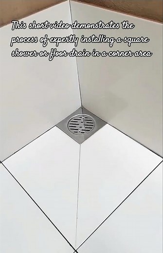 Perfect Corner Drain Installation: Tiling Technique for a Symmetrical Shower Floor