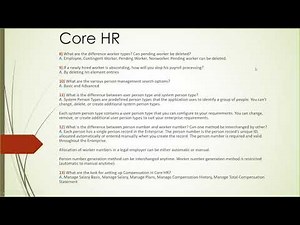 Oracle Fusion HCM Interview Questions with Answers (Core HR)