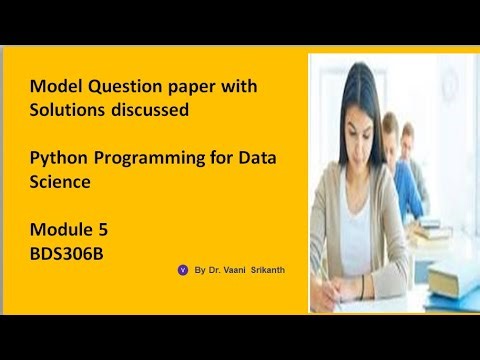 BDS306B: Important questions for BDS306B with Solutions for Module 5 from Model QP