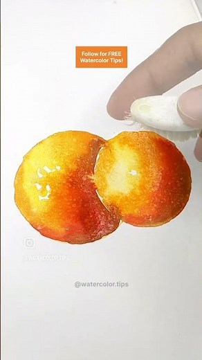 Watercolour Orange Tutorial | Watercolor Tips | Painting Tricks #watercolortips #painting #artreel