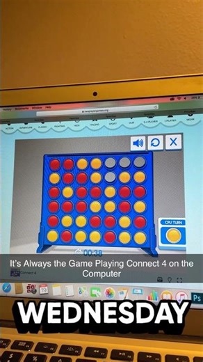 It’s Always the Game Playing Connect 4 on the Computer
