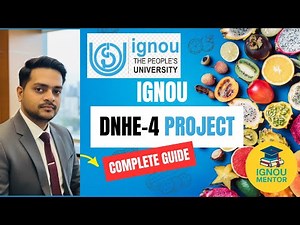 "IGNOU DNHE-4 Project Work Complete Guide | Topic, Format, Sample & Tips (2025 Updated)