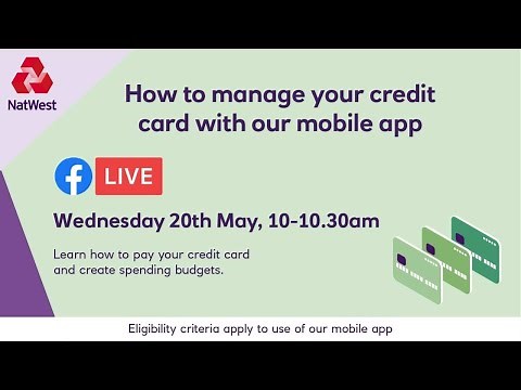 Managing your credit card using our mobile app