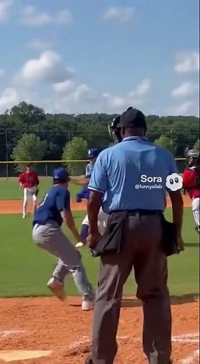 Kid goes crazy over WILD pitch #baseball #funny #crashout