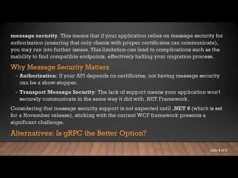 Is it Possible for .Net Core 3.1 to Create a Connected Client Against WCF TCP MEX?
