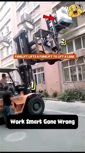 Work Smart, Not Hard? What Happens When It Goes Wrong.🛠⚙️⚠️🙄#safety #safetyawareness ⚡️