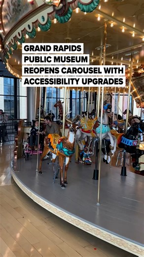 🔗: https://l.mlive.com/ey4hjf The Grand Rapids Public Museum is officially reopening the historic 1928 Spillman Carousel and the Cook Carousel Pavilion after years of restoration, unveiling new features designed to make the attraction accessible to all visitors. For the first time in its nearly century‑long history, the carousel now includes wheelchair‑accessible ramps and a redesigned chariot, replacing the previous bench with a vibrant, hand‑carved scene pulled by a rabbit. (Isaac Ritchey | M