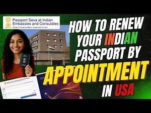 How to Renew an Indian Passport via Appointment in USA | New Passport Seva Portal