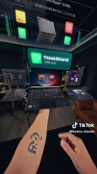 The AI Laptop Drop 💻 I was honestly impressed by how small, light, yet powerful the Lenovo ThinkPad is — fits right in my backpack. Especially the on-screen touchpad combined with AI features really stood out to me! The 16:10 display is super nice to work with, and having 100% sRGB is just a big plus for creators. Overall, this little workhorse packs serious power. For this project, our vision was to showcase the ThinkPad in a futuristic, eye-catching way — highlighting all its powerful feature