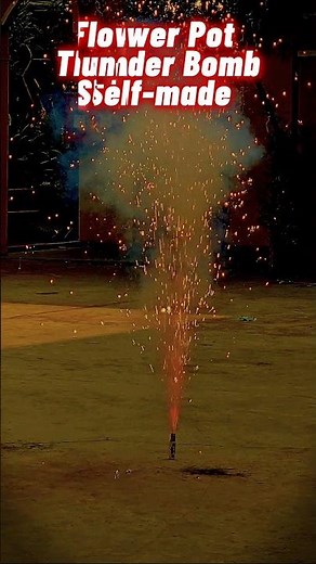 Flower Pot Thunder Bomb #diwali #experiment #fireworks #diy #pyrotechnics