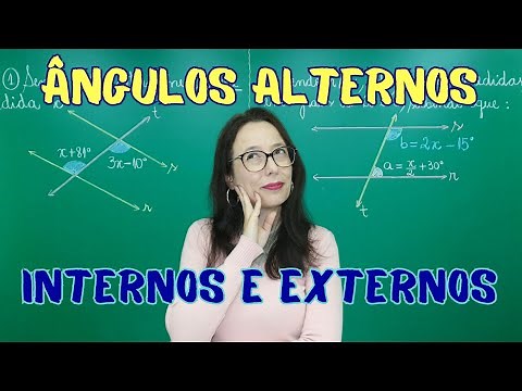 Alternating internal and external angles formed by parallel lines intersected by a transversal