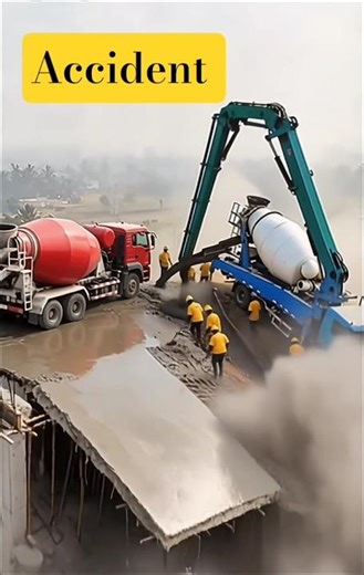 Too Heavy to Handle – Accidental Cement Pour Turns into Sinkhole #fail #construction #build