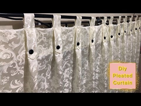 Simple Pleated Curtain | How To Make a Simple Pleated Curtain Design | Full Tutorial For Beginners