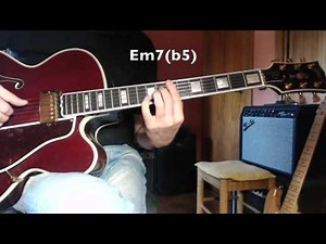 Jazz Guitar - How Insensitive - A.C.Jobim - melody and chords comping