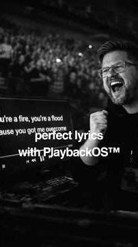 Simplify your confidence monitor and lyric display with PlaybackOS.