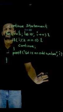 Understanding continue Statement in C using Example