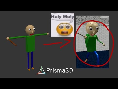 Baldi 3D Model for Prisma 3D (No Modding My Game Version)