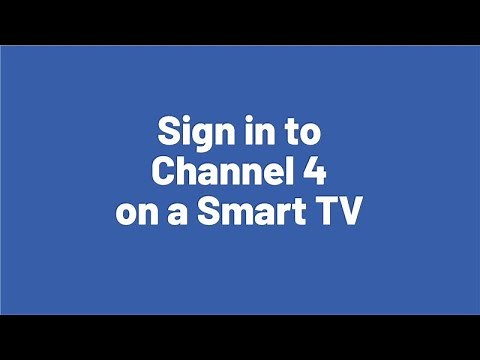 Sign in to Channel 4 App on a Smart TV