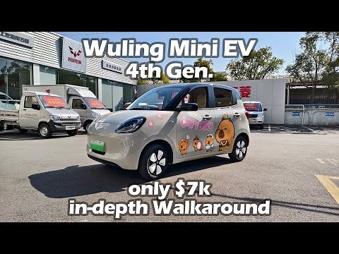 2025 New 4th Gen Wuling Hongguang Mini EV 4-Door Edition in-depth Walkaround - Big Bear Test Car