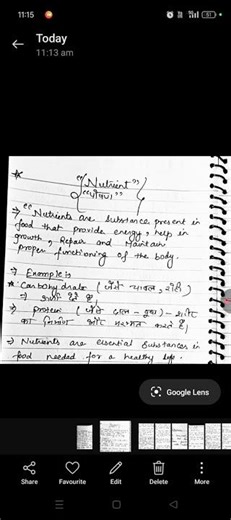 # Neet 2025 Define Nutrients with Example
