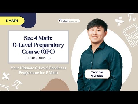 Get O-Level Ready: O-Level Preparatory Course OPC (E Math)