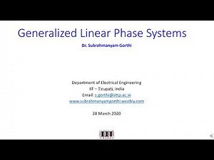 DSP Lecture-5: Generalized Linear Phase Systems