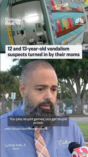 12 and 13-year-old vandalism suspects turned in by their moms