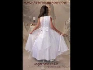 First Holy Communion Dresses Part 1 (A-K) Christian Expressions LLC
