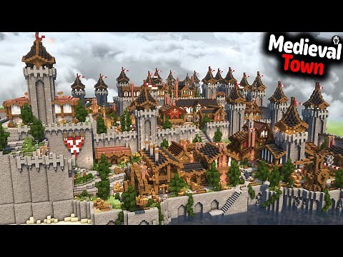 I Built an EPIC Medieval TOWN in Minecraft (DOWNLOAD)