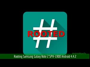 How to Root Samsung Galaxy Note 2 SPH-L900 Android 4.4.2