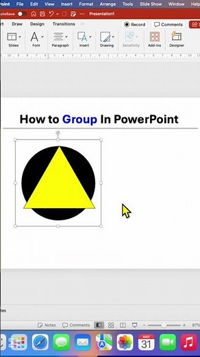 How to Group in Powerpoint