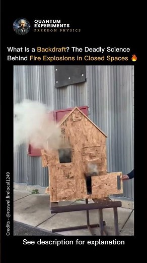 The Science of the Backdraft Explosion ⚠️ #physics #experiment #science #education #usa