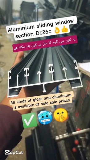 Aluminium sliding window section Dc26c full gauge👌🤫~Aluminium sliding window installation guide