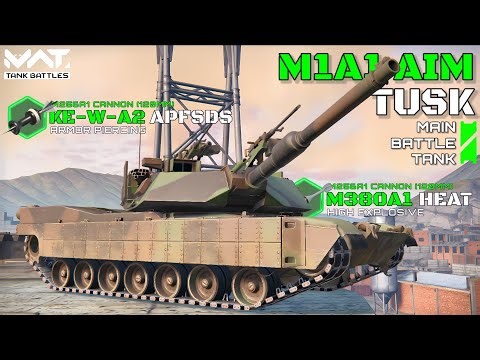 M1A1 AIM TUSK Australian Variant Of M1 Abrams Gameplay - MWT Tank Battles